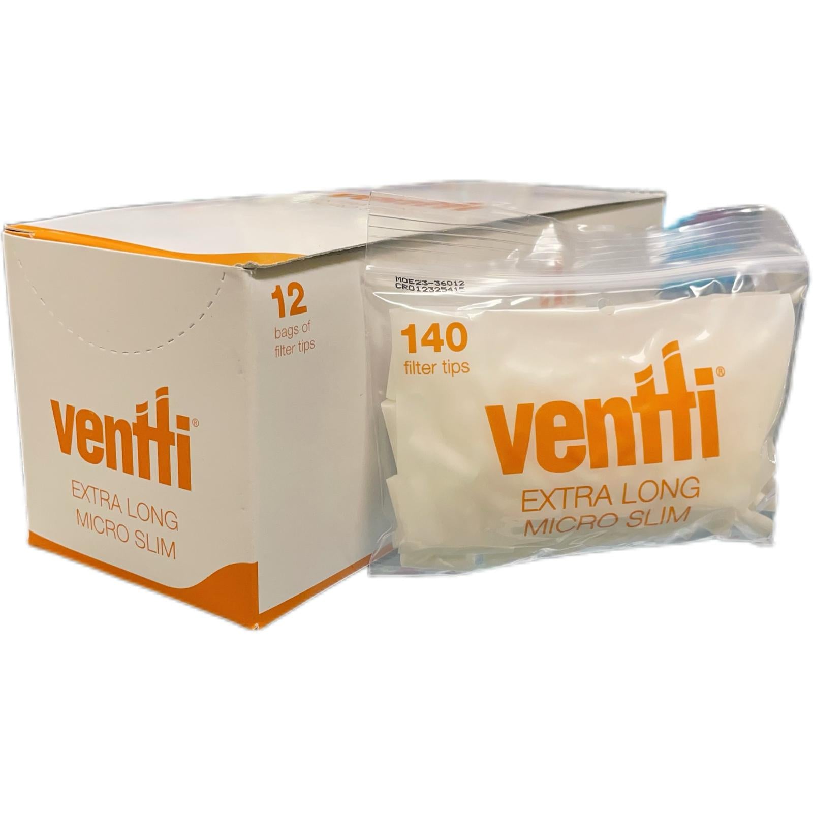 Ventti Extra Long Micro Slim Filters 140s (Box of 12) – Smoke Online
