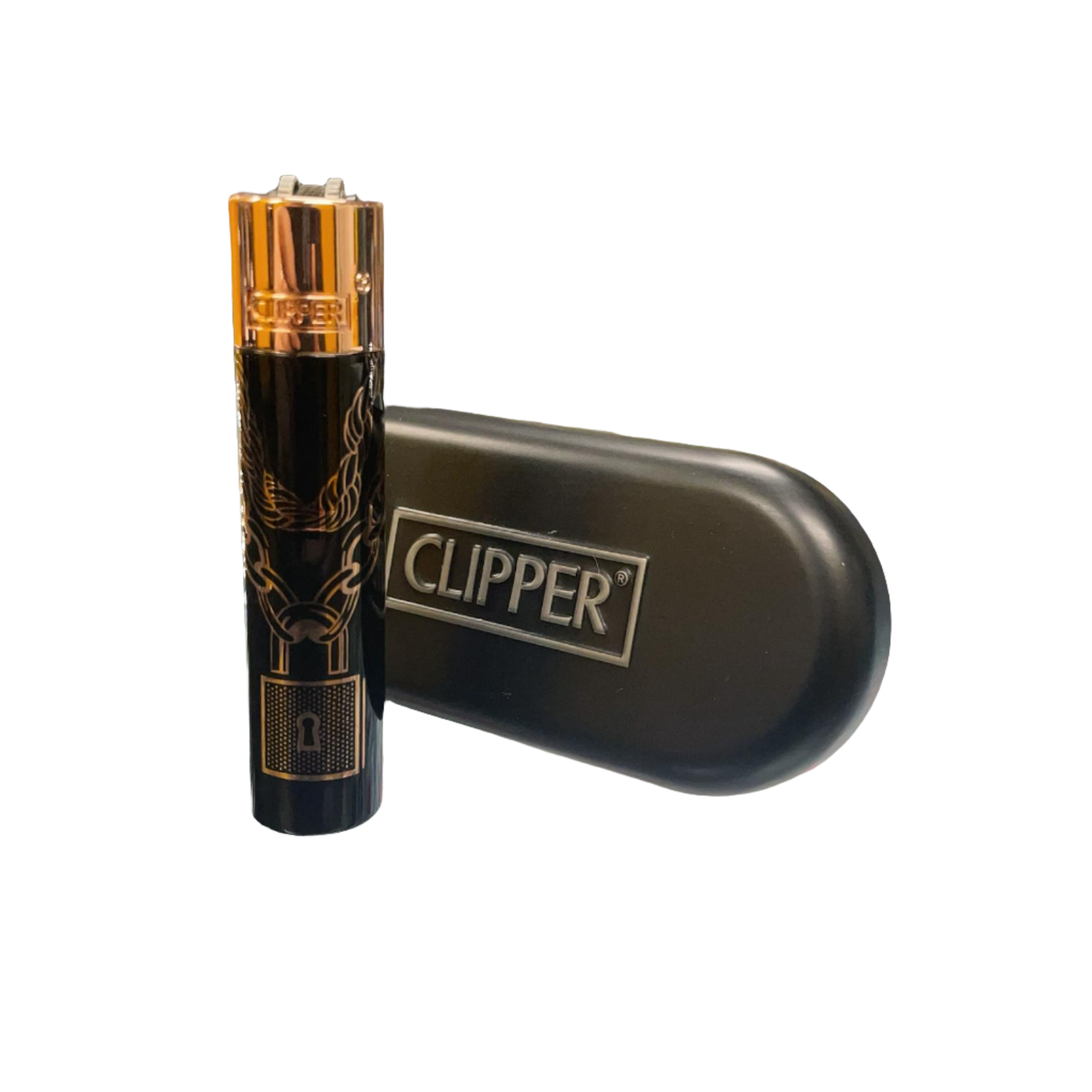 Clipper Metal Bling Chains Design Rose Gold With Gift Box – Smoke Online